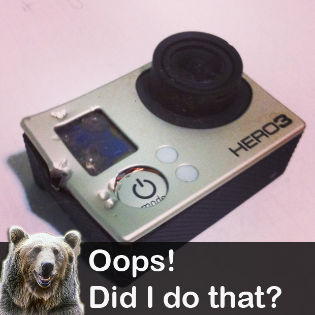 Bear Chews His Way into a Gopro Camera in British Columbia.