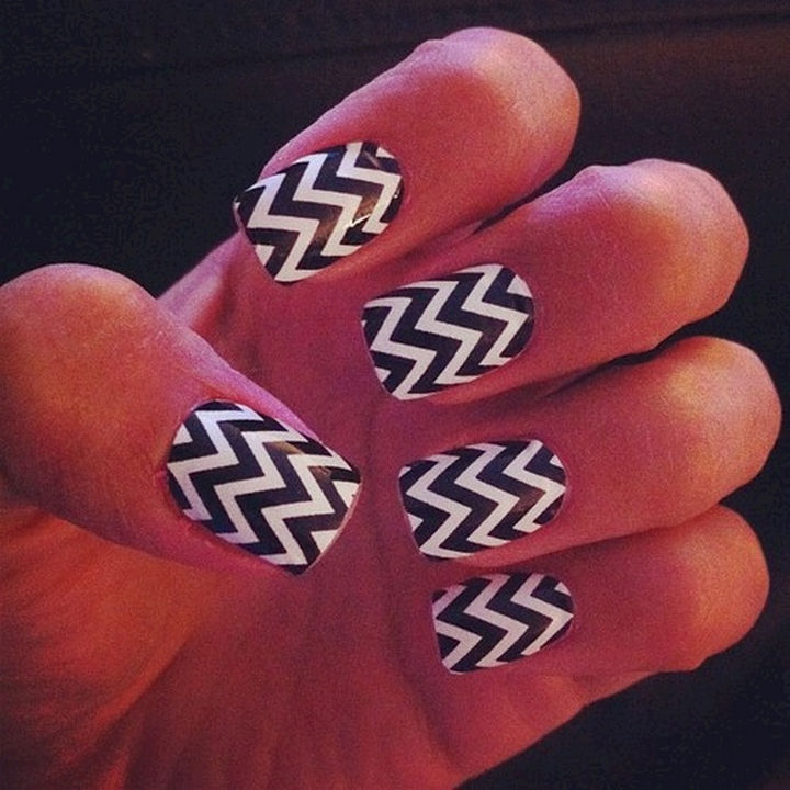 17 Chevron Nails Will Have You Saying Bye To Boring Nails