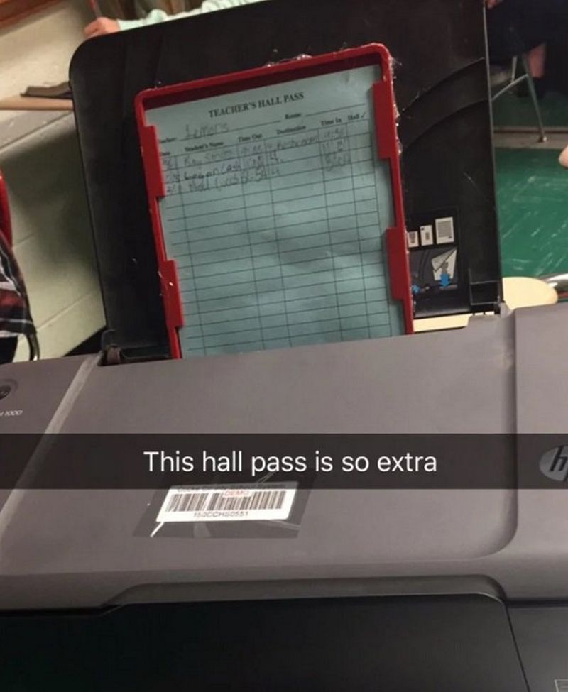 53 Funny Hall Passes That Are Hilariously Over the Top