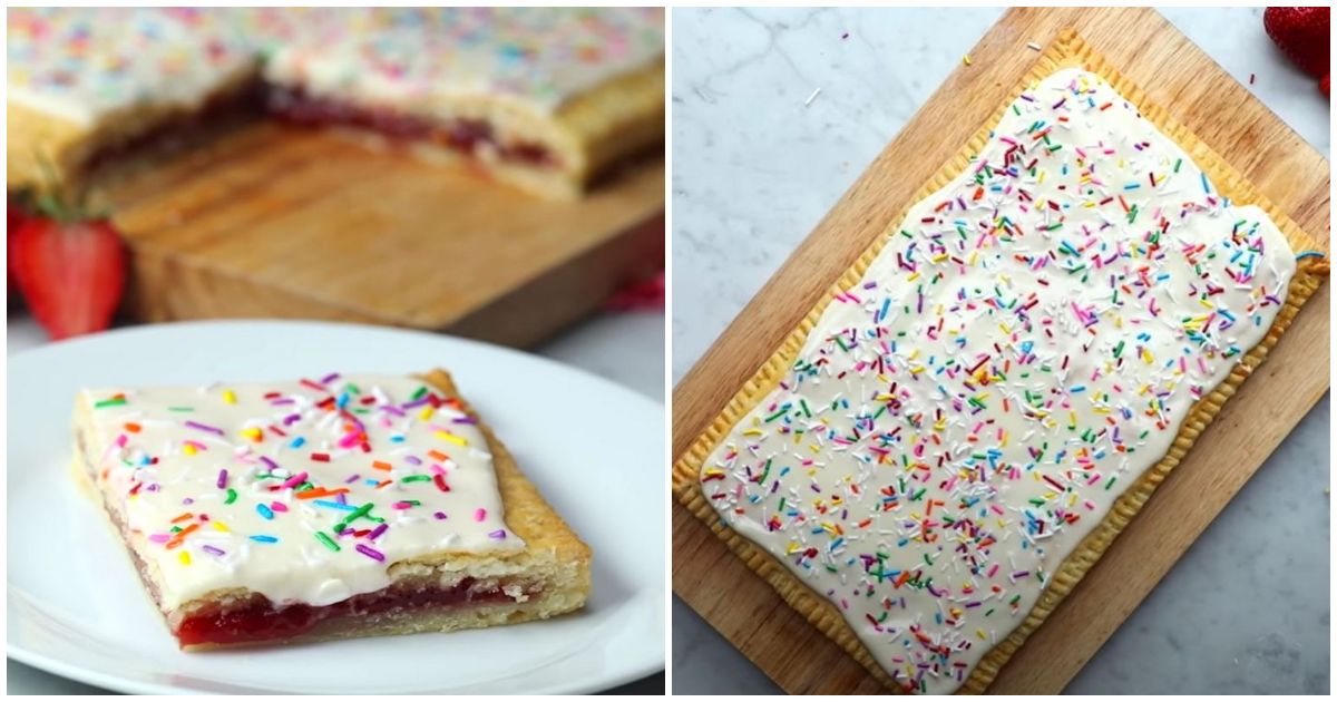 Giant Strawberry Pop-Tart Recipe Makes Breakfast an Epic Treat - Winkgo