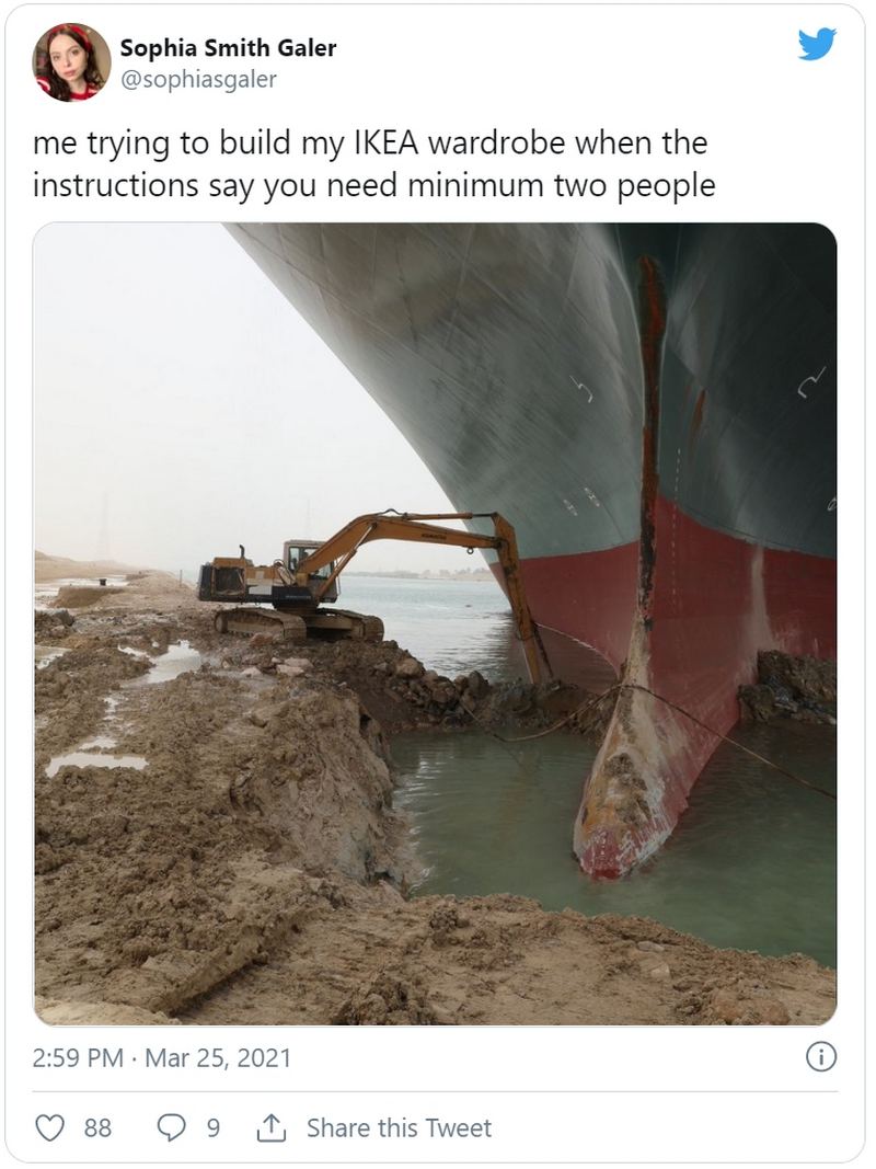 33 Funny Suez Canal Memes With a Cargo Ship Filled With Laughs