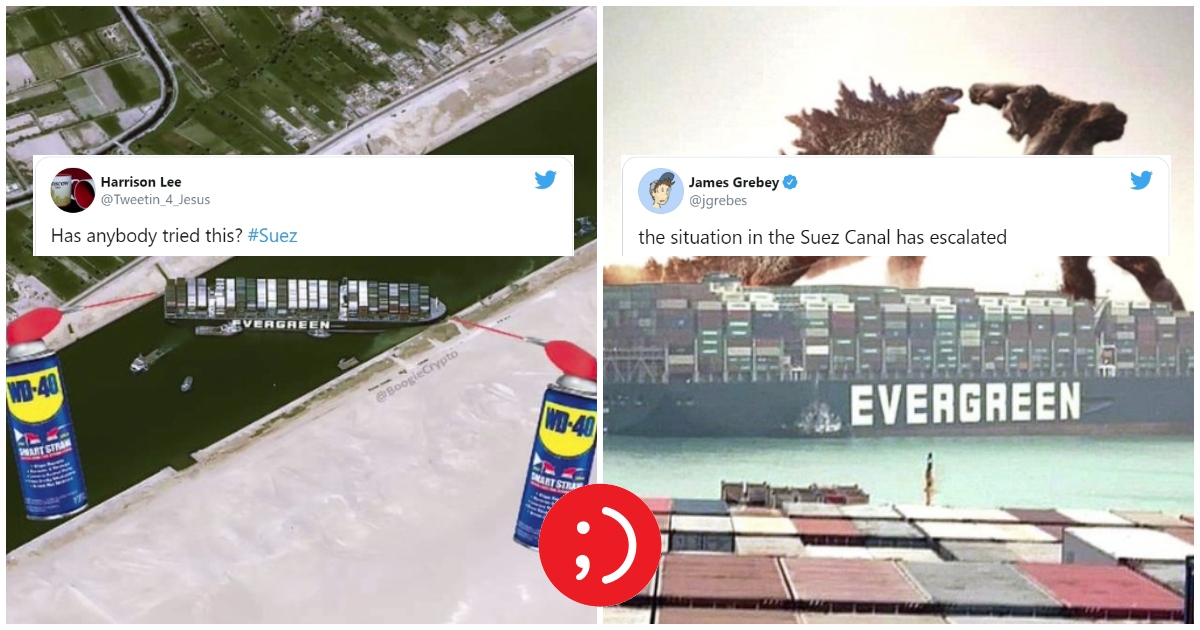 33 Funny Suez Canal Memes With a Cargo Ship Named EverGreen